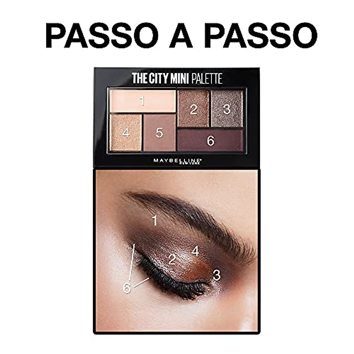 Maybelline New York Makeup The City Mini Eyeshadow Palette, Chill Brunch Neutrals Eyeshadow, 0.14 oz