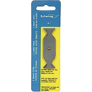 Estwing R-1 Replacement Blades for Roofing Knife RK-7 (5-Pack) , Brown