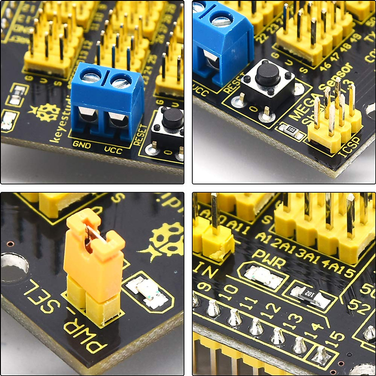 KEYESTUDIO MEGA Sensor Shield V1 for Arduino MEGA R3 2560 Prototype Board Projects