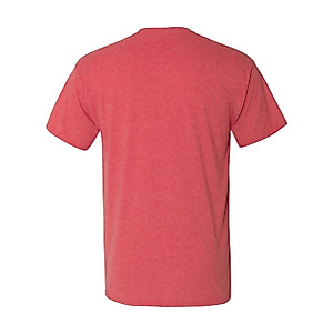 Hanes Adult Perfect-T Triblend T-Shirt,RED TRIBLEND,L
