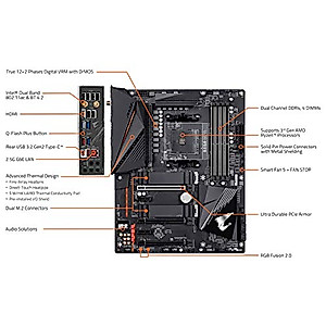 GIGABYTE B550 AORUS PRO AC (AM4 AMD/B550/ATX/Dual M.2/SATA 6Gb/s/USB 3.2 Gen 2/Intel Dual Band 802.11AC WiFi/2.5 GbE LAN/PCIe 4.0/RGB Fusion 2.0/DDR4/Gaming Motherboard)