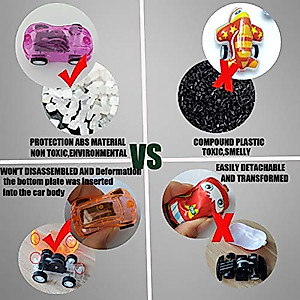 Himeeu 40 Pcs Pull Back Vehicles Mini Car Toys Friction Powered Racing Cars Mini Constructions Trucks for Preschool Toddlers Boys & Girls,Bulk Party Favors Toys