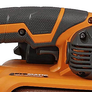 Ridgid 6.5 Amp Corded 3 in. x 18 in. Variable Speed Belt Sander with AIRGUARD Technology, R27401, (Bulk Packaged, Non-Retail Packaging) (Renewed)