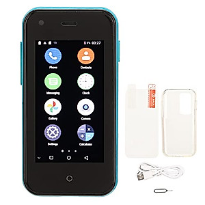 3G Smart Phone, 1GB RAM 8GB ROM Mini Cell Phone 700 MAh Battery Support 2.4G WiFi Multi Language Support Bluetooth for Daily (Blue)