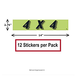 Ez-line Vinyl Windshield Stickers 3 Dozen 15 Inch Chartreuse Slogan Dealership Pro Pack for Car Lots (EZ115-Pack9)