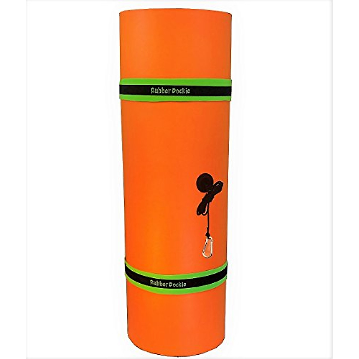 Rubber Dockie RD18OGT2 Floating Pad Foam Water Mat – 18 ft. x 6 ft., Green/Orange