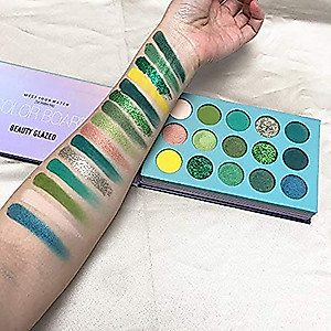 Beauty Searcher 60 Color Eyeshadow Palette, 4 in 1 Board High Pigmented Glitter Matte Eye Shadow Rotation Pearlescent Nude Makeup Palette Eyes Cosmetic
