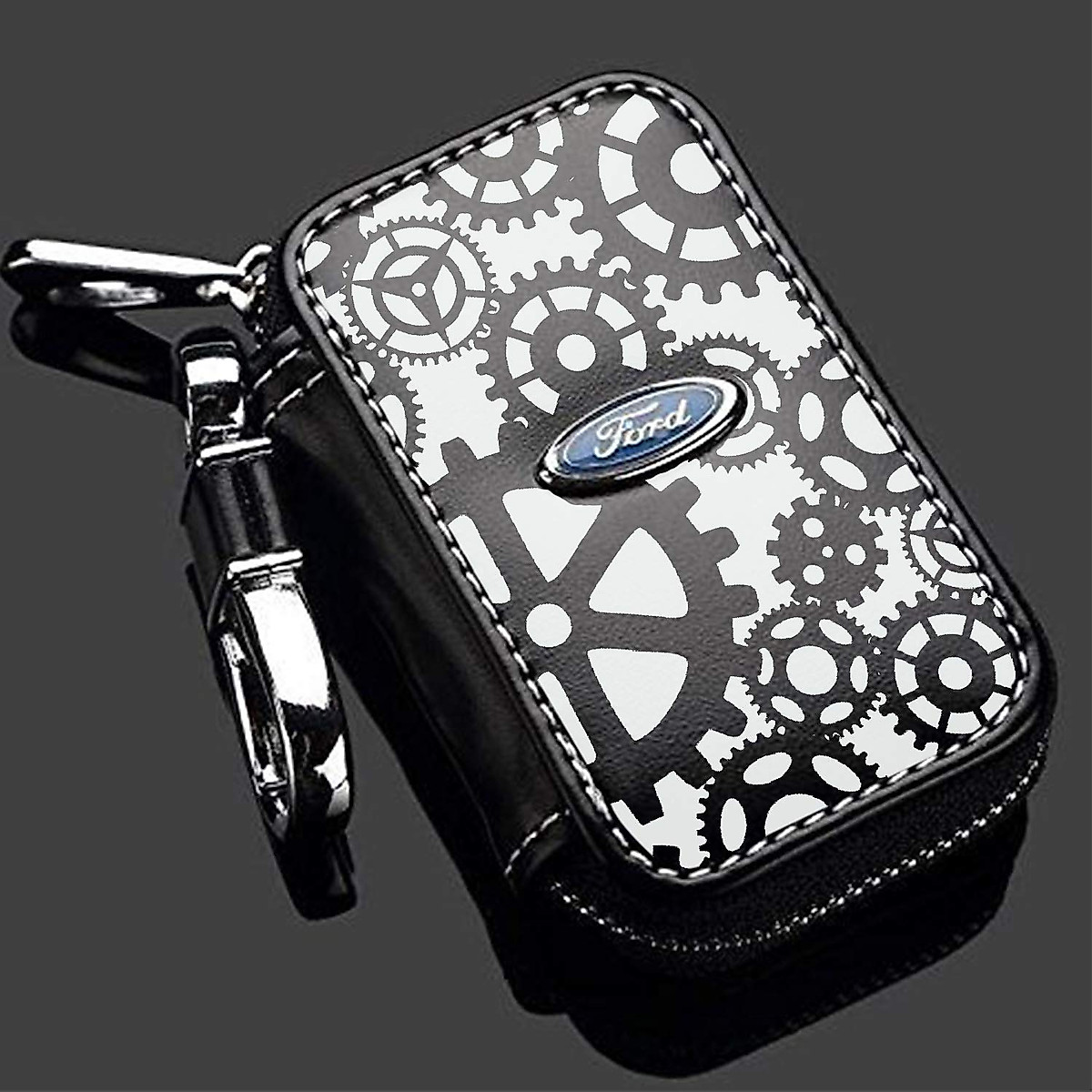 CrafTreat Steampunk Stencils for Painting on Wood, Canvas, Paper, Fabric, Floor, Wall and Tile - Gears Stencil - 6x6 Inches - Reusable DIY Art and Craft Stencils - Clock Gear Stencil