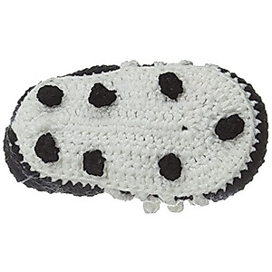 Jefferies Socks Baby-Boys Soccer Cleats Crochet Bootie, Black, Newborn