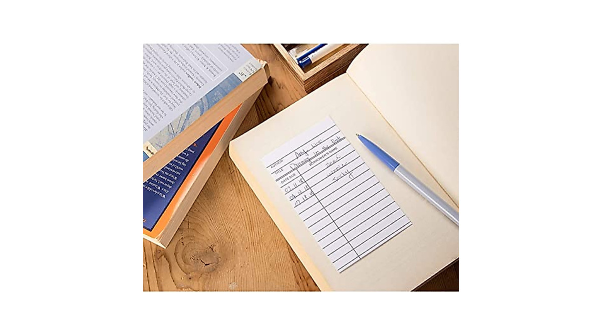 250-Pack Library Cards for Easy Book Tracking