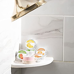 Essential Oil Shower Steamer Set, Vaporizing Shower Tablets with Holder, 7 Shower Bombs in Citrus Flavors, Aromatherapy Shower Steamers, Vapor Steam for Daily Use, Relaxation Gifts for Women