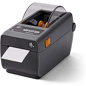 ZEBRA ZD410 Direct Thermal Only Barcode Label Desktop Printer - Ethernet, Bluetooth, USB and USB Host Connectivity, 2" Print Width, 203 DPI, 6 IPS, Monochrome - ZD41022-D01E00EZ JTTANDS