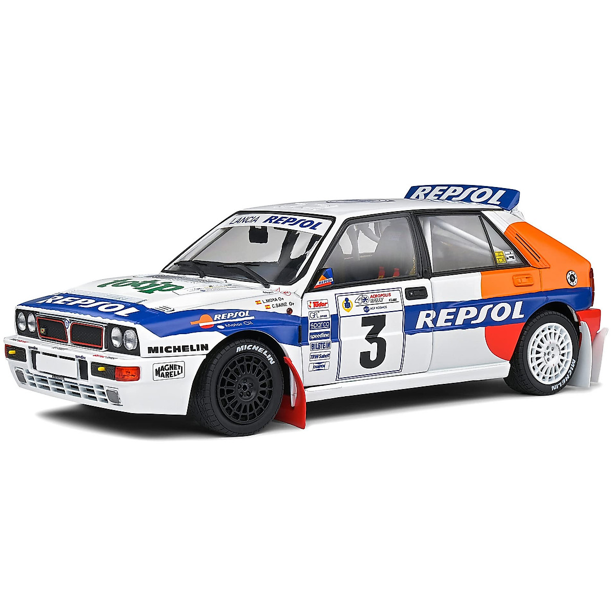 Lancia Delta HF Integrale #3 "Acropolis Rally (1993) "Competition Series 1/18 Diecast Model Car by Solido S1807802