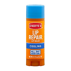 O'Keeffe's Lip Repair Lip Balm for Dry, Cracked Lips, Stick, (Pack of 4: 2 Cooling + 2 Unscented)
