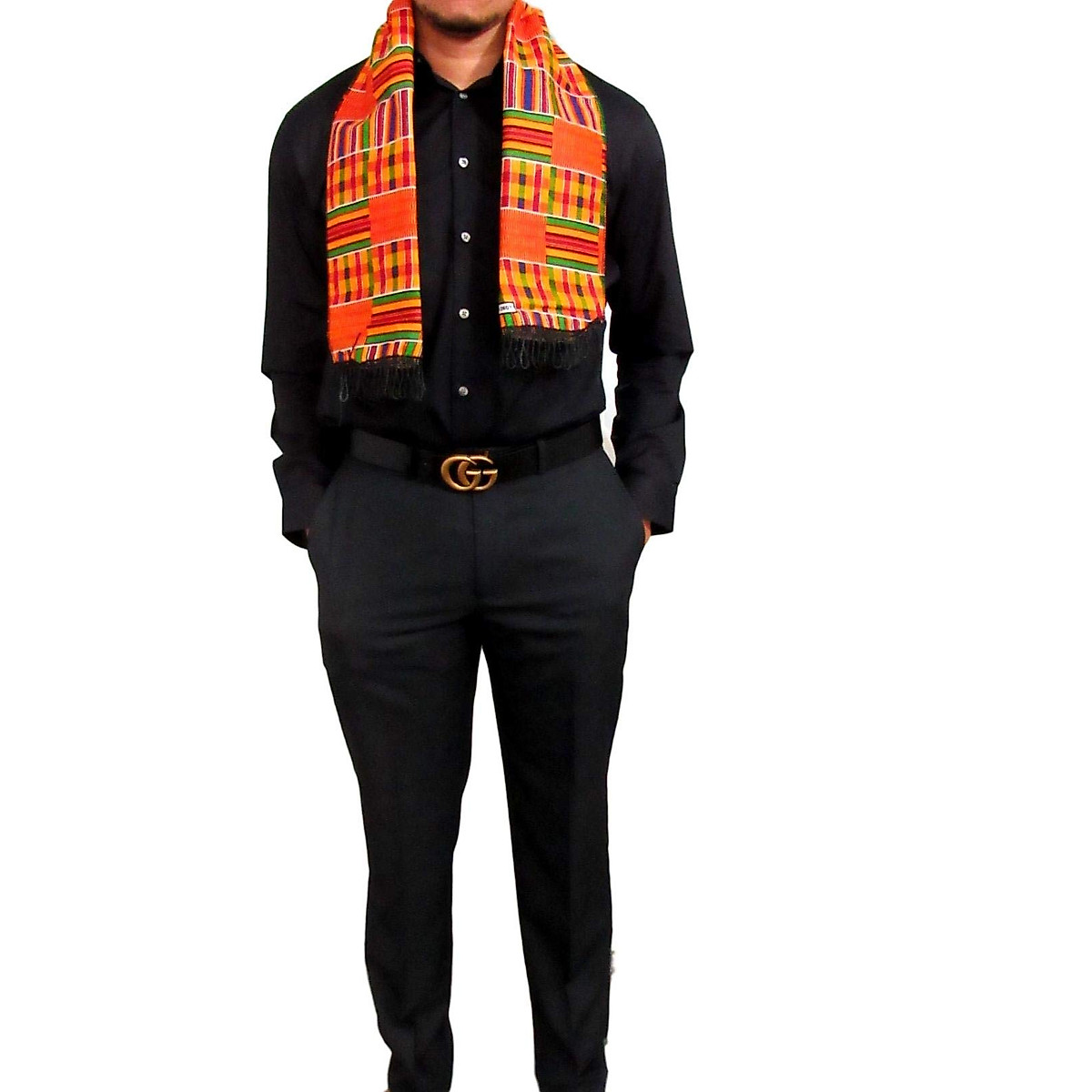 ShopHaven African Kente Scarf, Kente Stole, Kente Cloth, African Scarf, African Print, Black Graduation, Black History, Kwanzaa, Afrocentric, Africa,