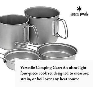 Snow Peak Trek Combo 4 Piece Cook Set