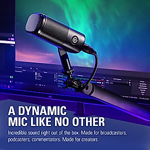 Elgato Wave DX - Dynamic XLR Microphone, Works with Any Interface, for Mac, PC (Renewed)