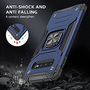 Phone Protective Case Compatible With Samsung Galaxy S10 Holder Phone Case PC And TPU Phone Case Case Strong Shock Proof Protective Case Two Layer Protective Phone Case Back Cover Phone Cases ( Color