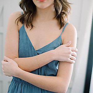 Honeycat Milky Way Disc Chain Bracelet in Gold, Rose Gold, or Silver | Minimalist, Delicate Jewelry (Silver)