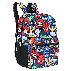 Marvel Kawaii Avengers Superheroes Boy's 16 Inch Lightweight Backpack (Superheroes Kawaii)