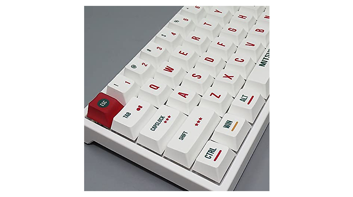 IOAOI Aircraft Keycaps, PBT Keycaps 128 Key Custom Keycap Set with Key ...