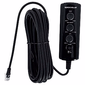 Rockville RockGhost V2 Powered 11" 800w Car Subwoofer Fits Inside Spare Tire,Black