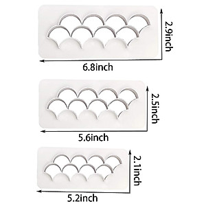 Set of 4 Mermaid Scales Cookie Cutters Mermaid Fondant Cutter Mermaid Tail Mold Biscuit Moulds Mermaid Cake Embossing for Mermaid Birthday Baby Shower Wedding Birthday Party Supplies