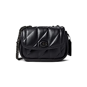 COACH Quilted Pillow Madison Shoulder Bag Black One Size