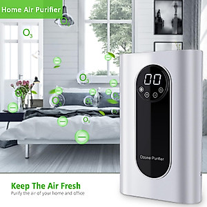 WSTA Portable Ozone Machine Generator,1000mg/h Multipurpose Ozone Machine for Air,Water,Food,Home,Office,Hunting (Silver)