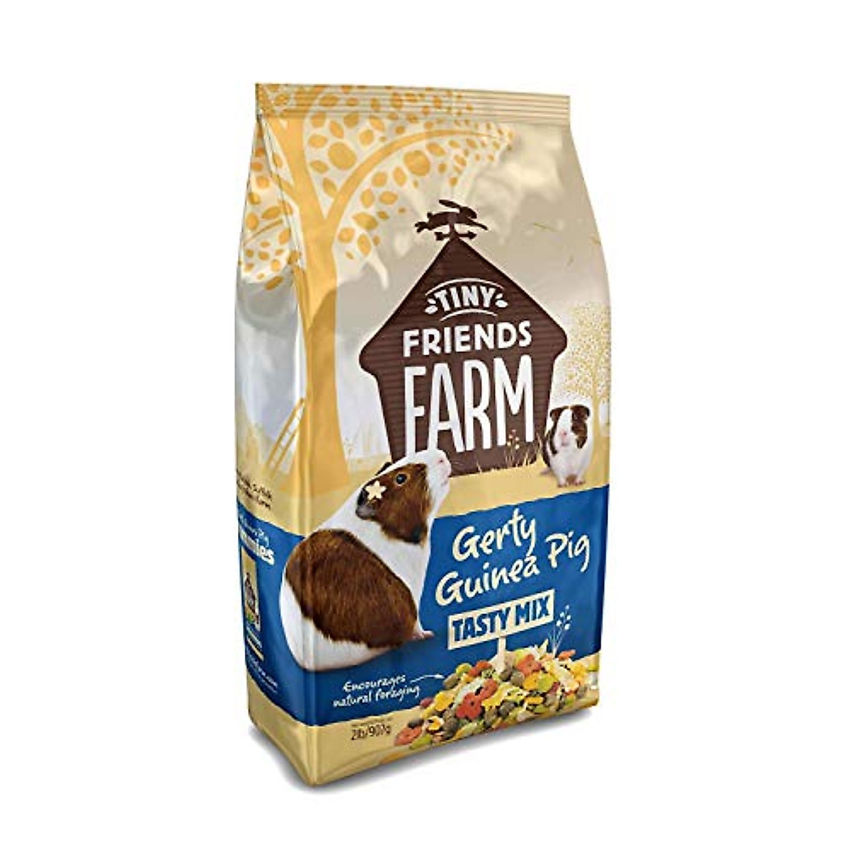 Supreme Tiny Friends Farm Gerty Guinea Pig Tasty Mix, Apple Strawberry, 2lbs