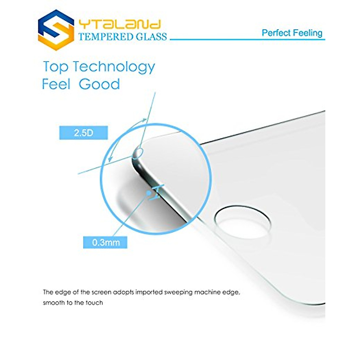 [2 Pack] Ytaland For Doogee S60 / S60 Lite Screen Protector 5.2 inch, Tempered Glass Anti-Fingerprints Thin 9H Hardness Screen Protector for Doogee S60 / S60 Lite