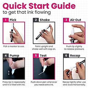 Chalkola 5 White Chalk Markers for Chalkboard Signs, Blackboard, Car Window, Bistro, Glass | 5 Variety Pack - Thin, Fine Tip, Bold & Jumbo Size Erasable Liquid Chalk Pens (1mm, 3mm, 6mm, 10mm, 15mm)