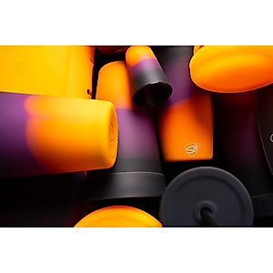 Silipint: Silicone 22oz Straw Tumbler: Sun Storm - Reusable, Unbreakable, Flexible, Hot/Cold, Airtight Lid, Travel, Sustainable