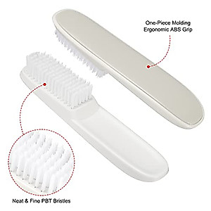 PATIKIL Cleaning Brush PBT Bristles with ABS Handle, Household Scrubbing for Shoes Sneakers Clothes, Gray