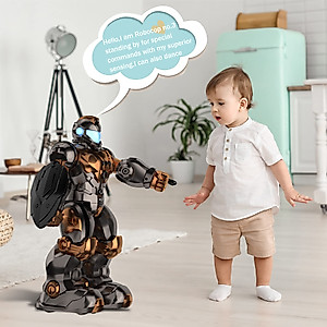 PP PICADOR Programmable Smart RC Robot Toy for Kids 5-10, Gesture Sensing, 2.4Ghz Remote, Chargeable Robotics Kit - Birthday Gift (Matte Metallic)