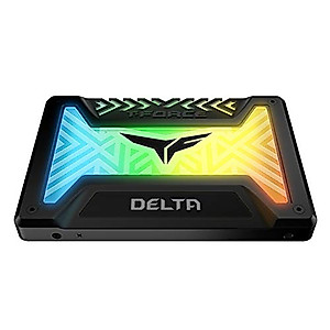 TEAMGROUP T-Force Delta RGB SSD Lite (Dramless) 1TB with 3D NAND 2.5 Inch SATA III Internal Solid State Drive (R/W Speed up to 550/500 MB/s) Black - T253TR001T3C323