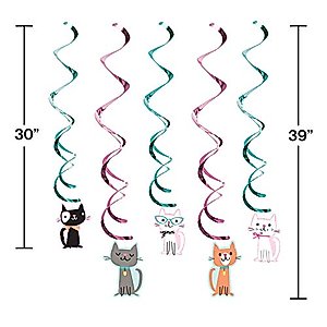 Creative Converting DIZZY DANGLERS ASSORTED, 30", Multicolor
