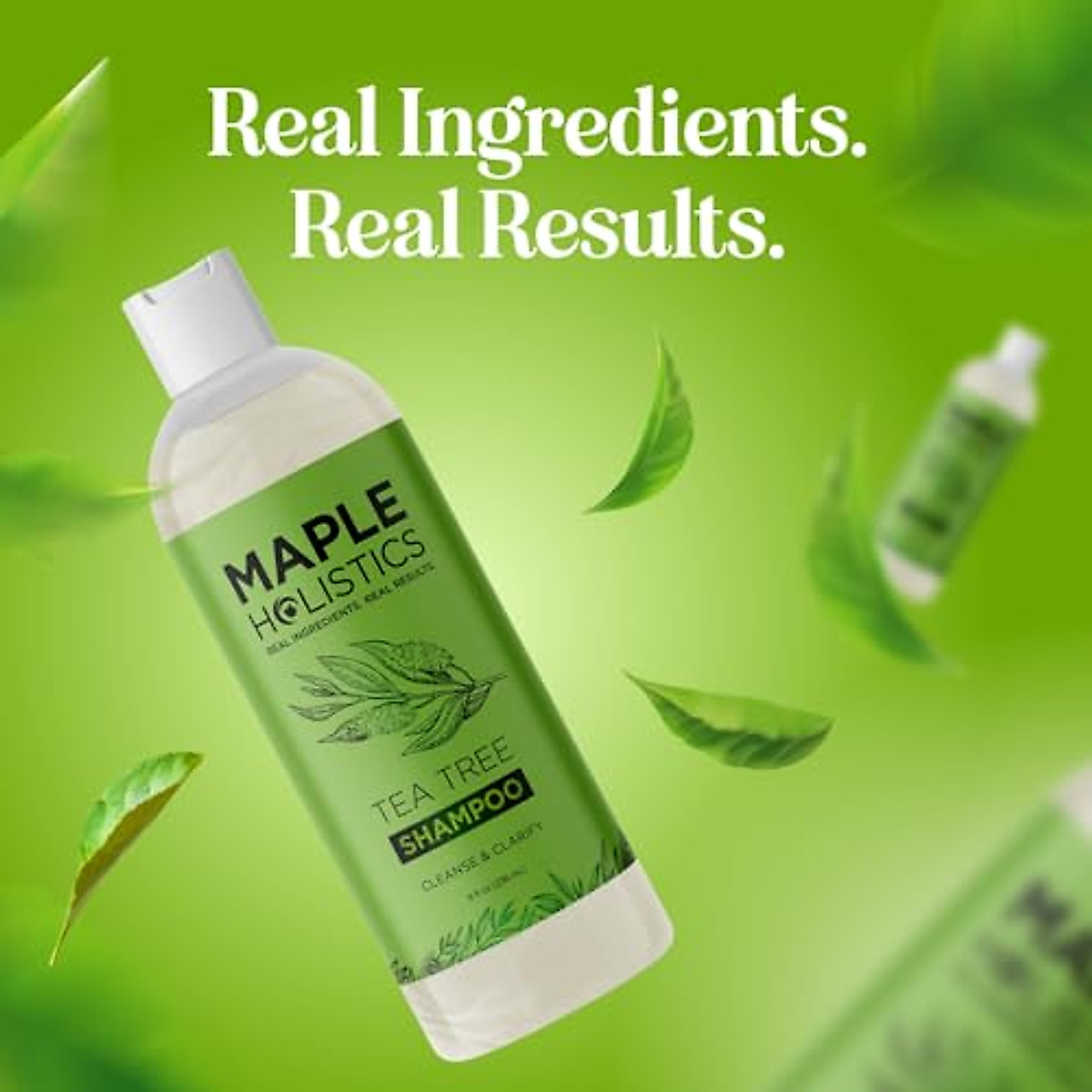 Clarifying Shampoo for Build Up & Oily Hair - Tea Tree Shampoo for Men and Women with Rosemary Essential Oil for Oily Hair and Scalp - Color Safe Vegan Sulfate Silicone & Paraben Free (8 Fl Oz)