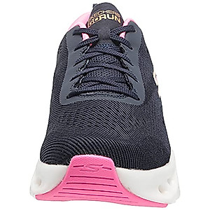 Skechers Women's GO Run Glide Step Hyper Sneaker, Navy, 9