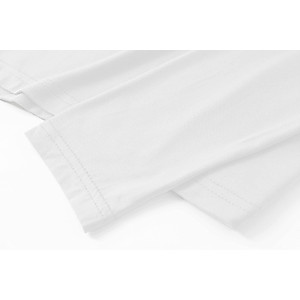 Kindcall Lightweight Mock Turtleneck Crop Tops Long Sleeve Casual Base Layer for Women or Teen Girls (White, Large)