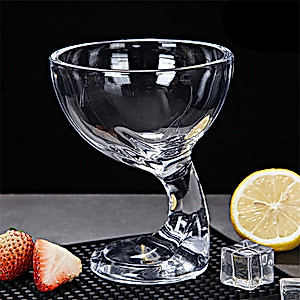 AEFPOYMXU Glass Dessert Cups set 4 Serving Bowls Ice Cream Sundae Punch Candy Snack Christmas Plates Small Appetizer Cute Salad Mini Bar Supplies Dish