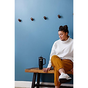 Stanley Quencher H2.0 FlowState Stainless Steel Vacuum Insulated Tumbler with Lid and Straw for Water, Iced Tea or Coffee, Smoothie and More, Black Glow, 40 oz