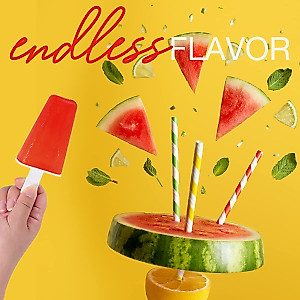 Popsicle Molds Silicone Ice Pop Mold for 6 Pieces, BPA Free, Homemade Frozen Dessert