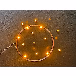 Taidacent 80mm Long Distance 5V Wireless LED Coil Inductive Coil and Ten Colorful Wireless LEDs Lights Brightness Adjustable Wireless LED Induction Wireless Charging Module