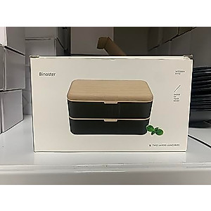 Original Bento Box Lunch Box Japanese Style 2 Layer Food Containers with Utensils Spoon and Fork Bundle Divider Salad Box for Men Women(White)