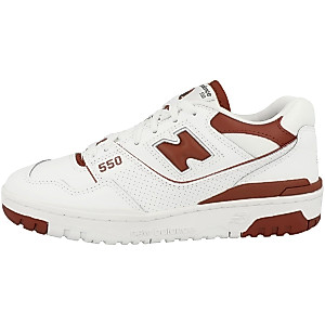 New Balance 550 Womens White Brick Red Size 6.5