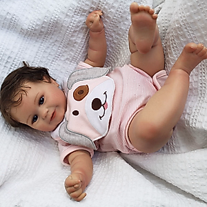 GOAROY Reborn Baby Dolls Girl Maddie - 20 Inch Realistic Newborn Lifelike Real Life Baby Dolls That Look Real Soft Vinyl Doll Gift for Kids Age 3+