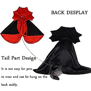 Halloween Costumes for Cats Dogs Cat Cloak Vampire Cape for Pet Costume Halloween Cats Outfit