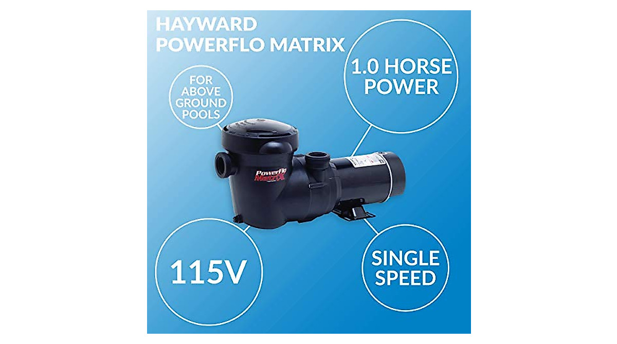 Hayward PowerFlo Matrix 1 HP Pool Pump - Reliable Performance