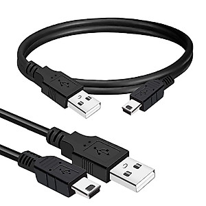 BRENDAZ Mini USB Cable 15ft., Durable USB Mini to USB Charging Cord & Data Transfer Compatible with GoPro HERO4 Hero 3+, Garmin GPS, TI-84 Plus, TI84 Calculator, Dash Cam, DSLR Camera, USB Mic.
